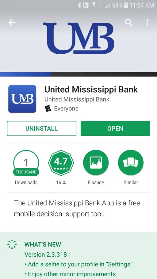 Mobile Banking › United Mississippi Bank